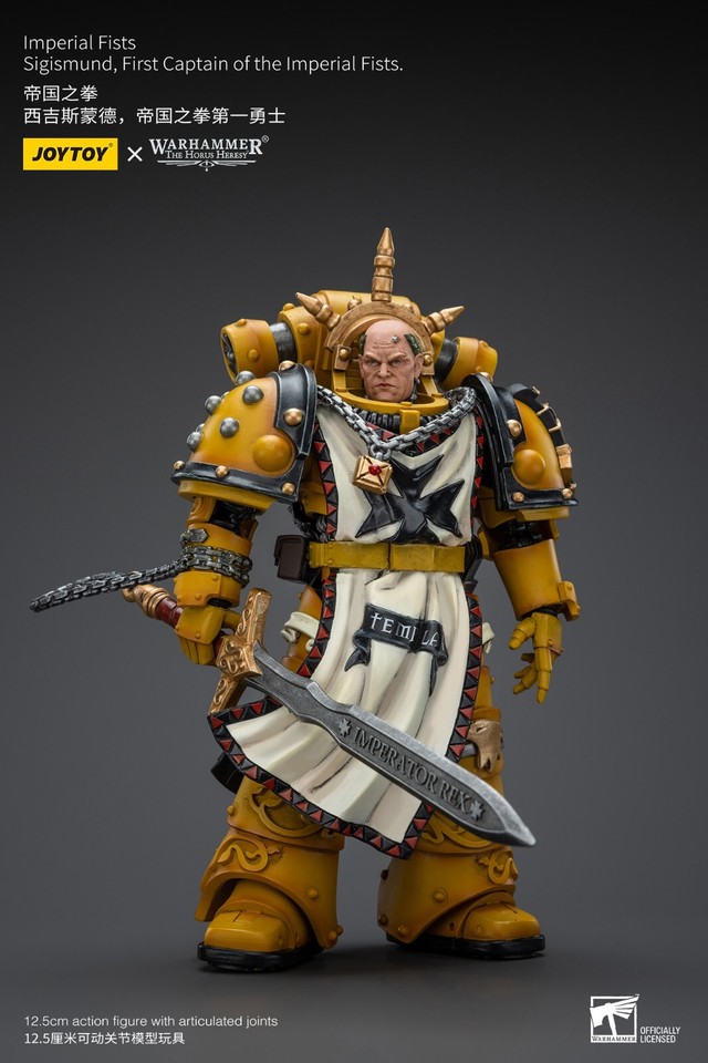JOYTOY Warhammer 40k action figures Imperial Fists Sigismund 1/18 model ...