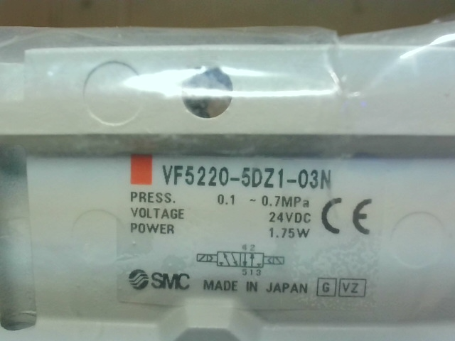 SMC VF5220-5DZ1-03N Pneumatic Solenoid Valve 24VDC 3/8in NPT (Old Stock ...