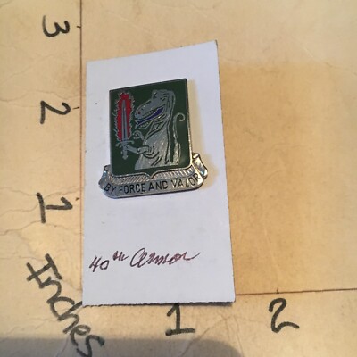 40th Armor Regiment - Unit Crest, DI, DUI 8/4/22 | eBay