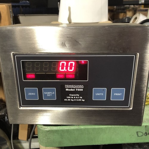 PENNSYLVANIA SCALE 7500 DIGITAL UNIVERSAL WEIGHING INDICATOR - NO STAND ...