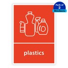 Recycling Bin General Waste Plastics Mixed recycling Stickers ...