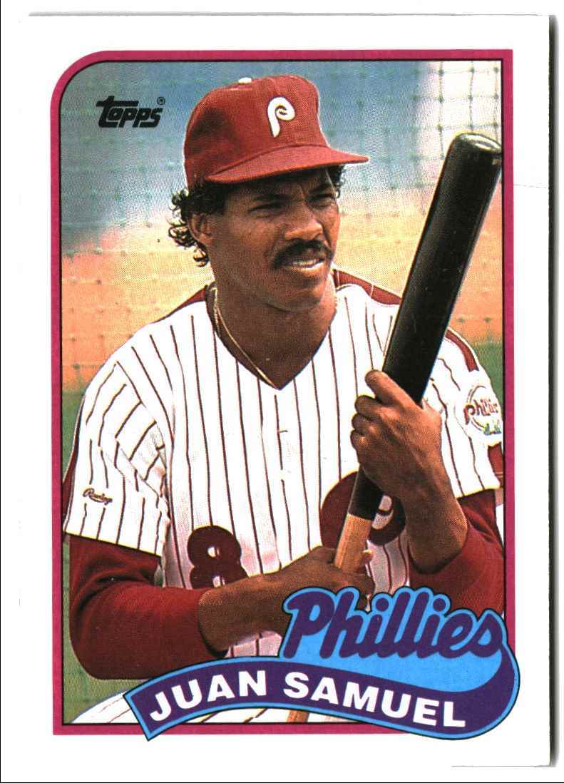 1989 Topps Juan Samuel Philadelphia Phillies #575 | eBay