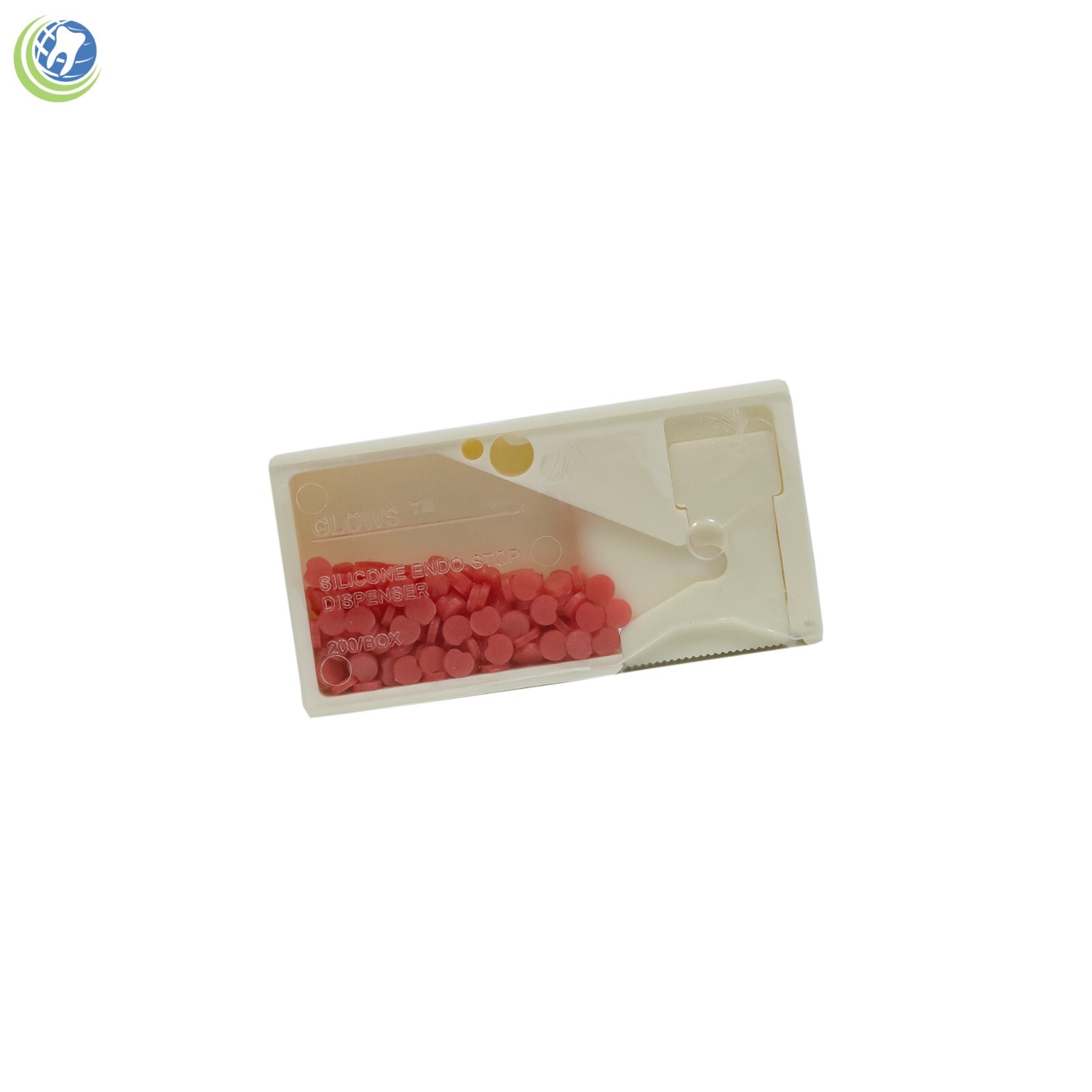 200 Endo Stops Red with Refillable Dispenser with Endo Ruler Endodontic ...