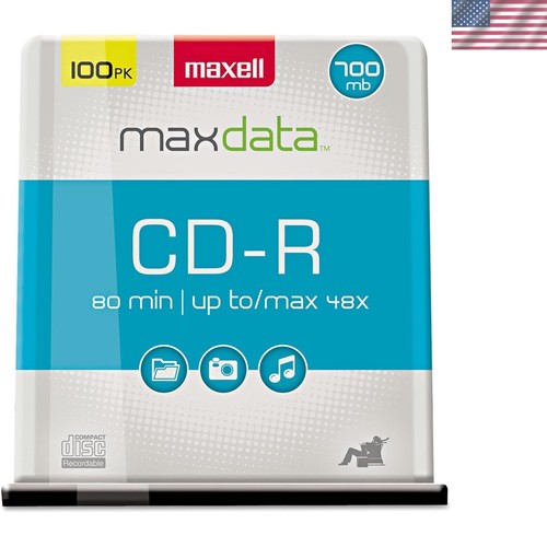 High-Quality 700MB CD-R Discs - 100 Pack with 48x Speed for Long-Term ...