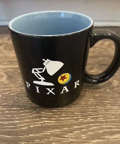 Disney Parks PIXAR coffee Mug Large BLACK with Blue InsideLARGE | eBay