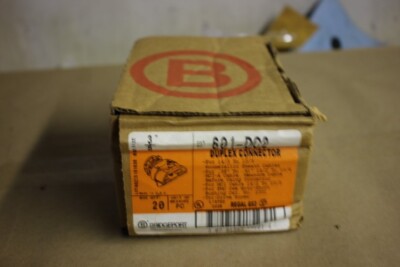(20) Bridgeport 601-DC2 3/8" Duplex Connector 14/3-10/3 Sheath Cable or ...