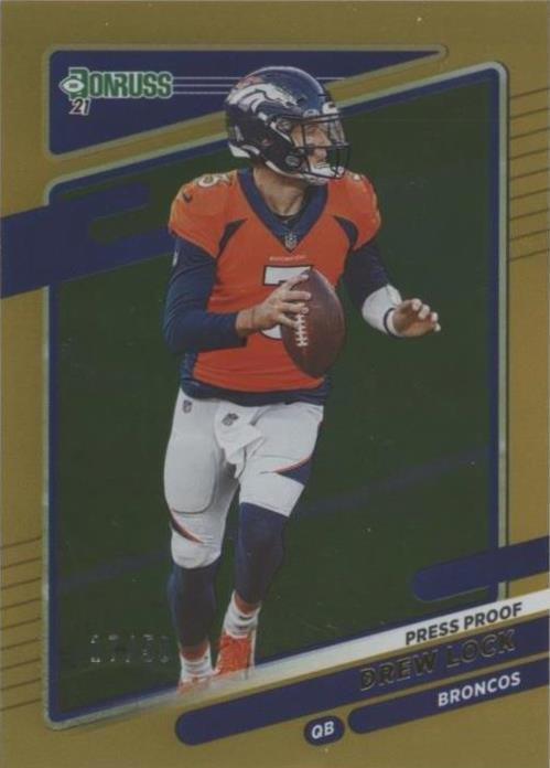 2021 Panini Donruss - Drew Lock #179 Press Proof Gold /50 for sale ...