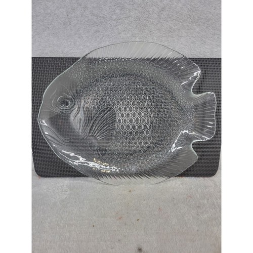 Vintage ARCOROC France Glass Fish Serving Platter Large 15" x 12" | eBay