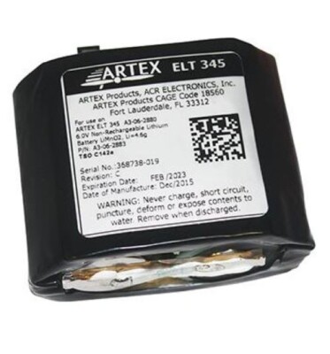 Artex 8322 ELT-345 Replacement Battery (New) | eBay