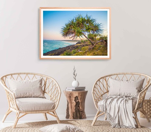 Mangrove Tree Print, Sea View Wall Art, Sunset Sky Framed Beach Wall ...