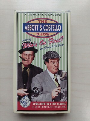 Abbott and Costello Whos On First Classic Comedy VHS Black and White ...