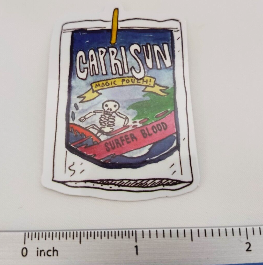 Capri-Sun Joke Waterproof Glossy Vinyl Logo Decal Sticker 2"x1.5" | eBay
