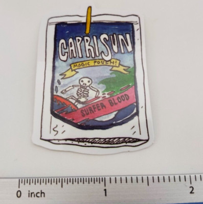 Capri-Sun Joke Waterproof Glossy Vinyl Logo Decal Sticker 2"x1.5" | eBay