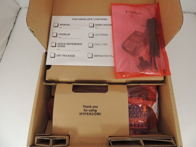 Hypercom T7PLUS Credit Card Reader Machine With Printout for sale ...