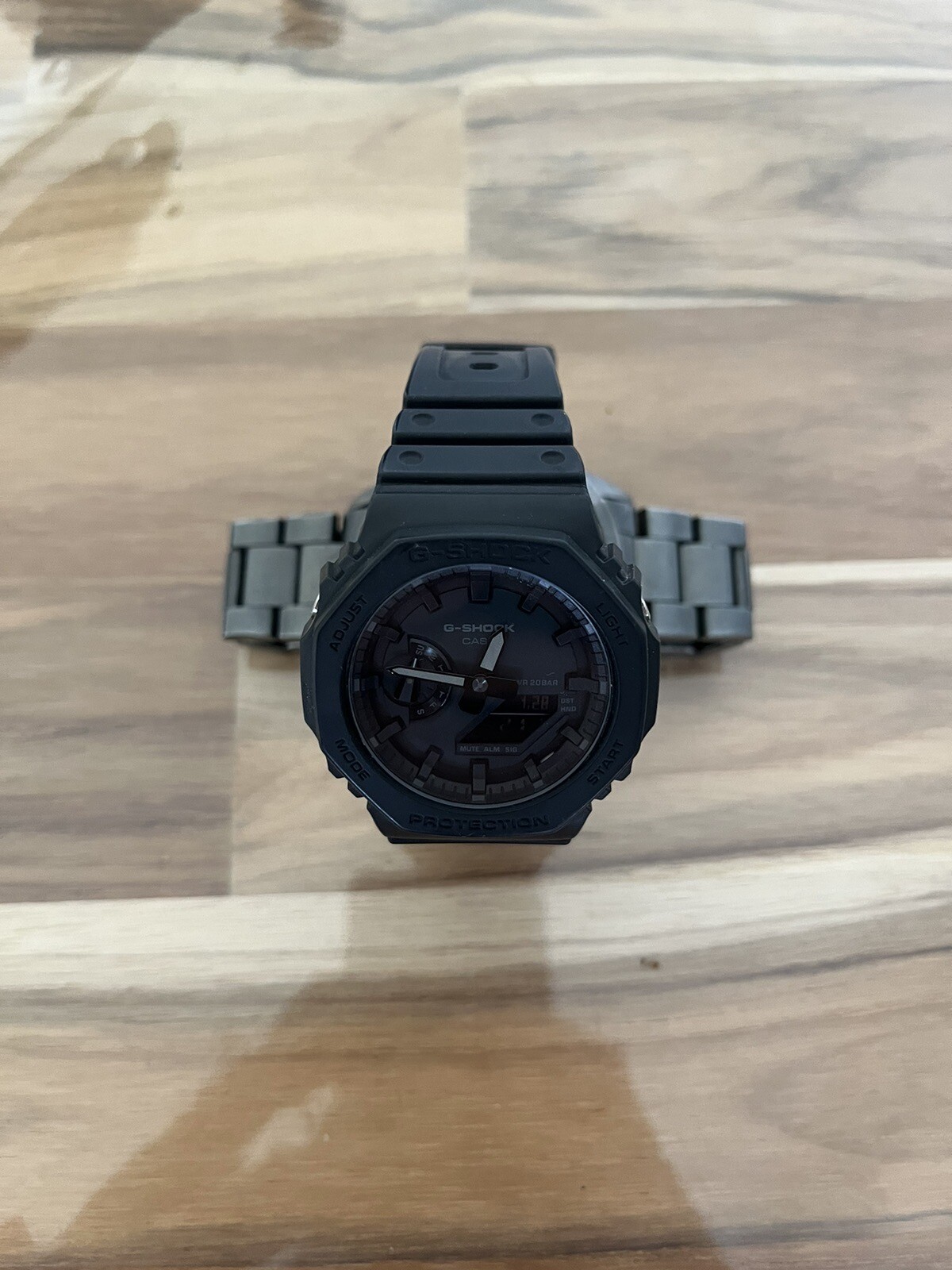 Casio G-Shock Men's Black Watch - GA-2100 Chisel Stainless Steel 100m ...