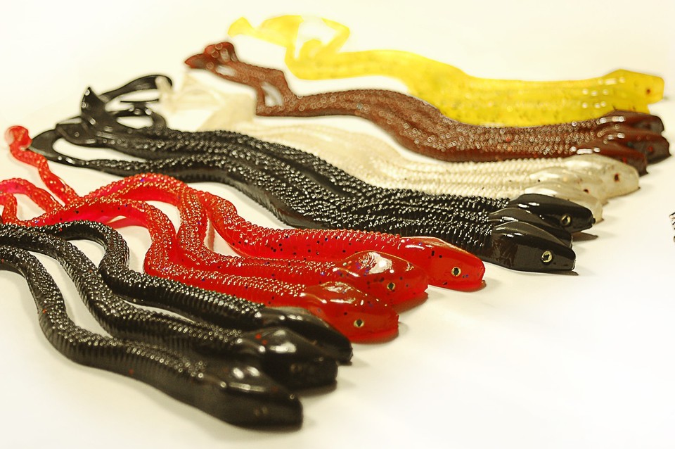 18 Doug Hannon Snakes 9'' TopWater Original Big Bass System Fishing Kit ...