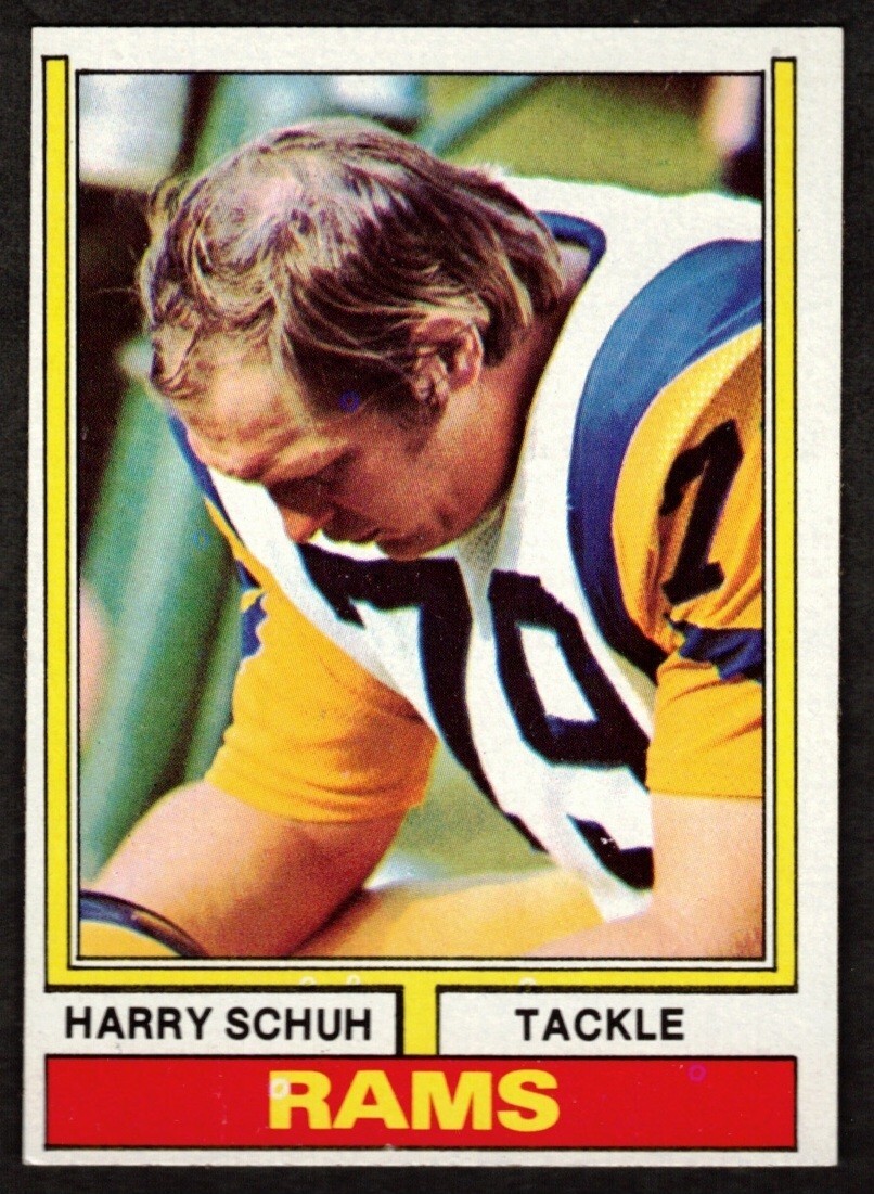 1974 Topps Harry Schuh #109 Los Angeles Rams | eBay
