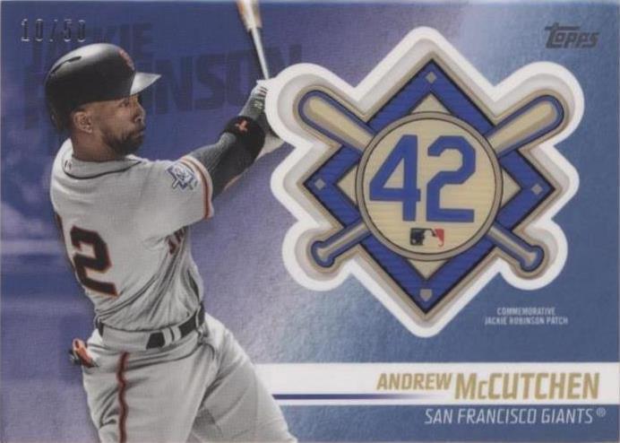 2018 Topps Update Series - Jackie Robinson Day Manufactured Patch ...