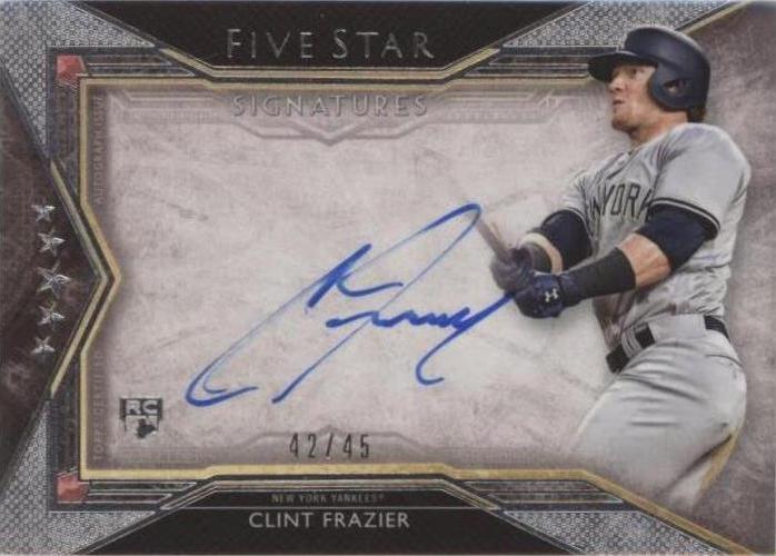 2018 Topps Five Star - Five Star Signatures Clint Frazier #FSS-CF /45 ...