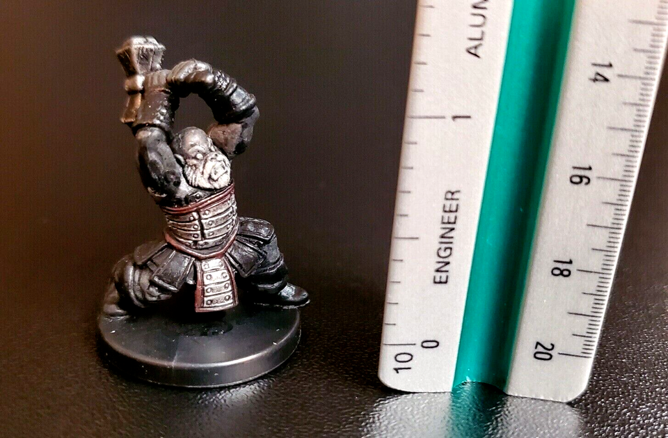 D&D Mini - DUERGAR CHAMPION #35 (Underdark Series - VHTF EVIL DWARF and ...