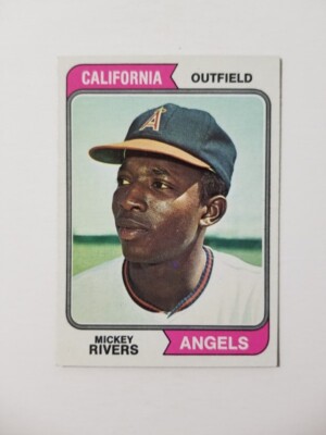MICKEY RIVERS 1974 TOPPS BASEBALL CARD #76 CALIFORNIA ANGELS | eBay