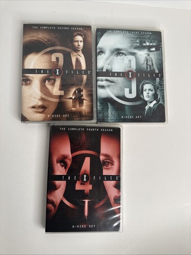 Lot Of 3 - The X-Files: Seasons 2, 3, 4 Complete (DVD) FOX Alien Series ...