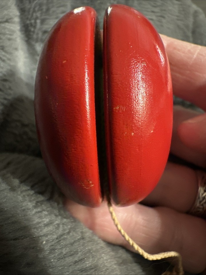 Rare Vintage Duncan Wooden Red Silver Jeweled Tournament YoYo Tops 60’s ...