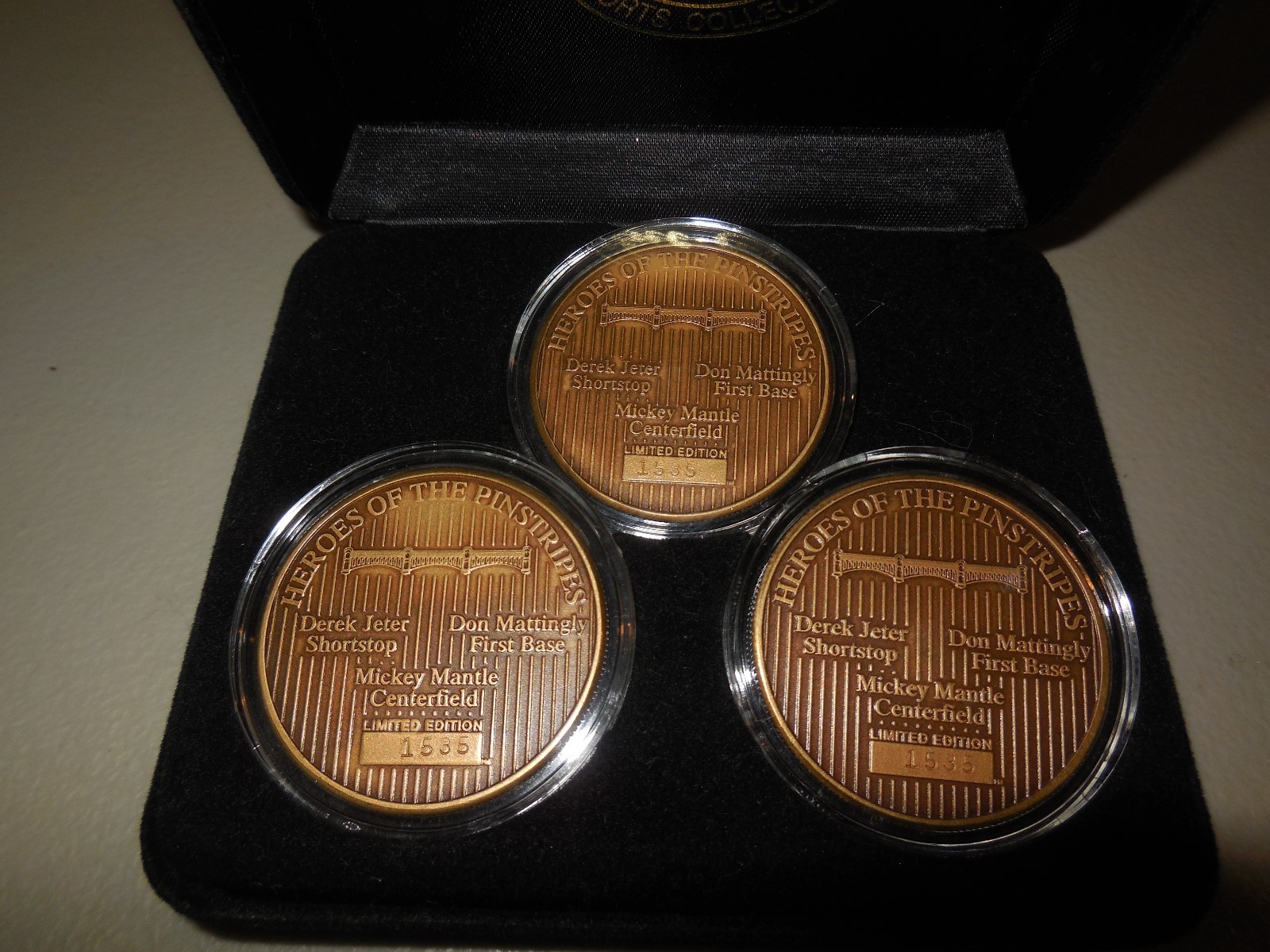 3 highland mint coin set mickey mantle -don mattingly-d. jeter | eBay