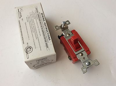 Arrow Hart AH1993RED 20 Amp 120-277 AC 3 WAY Toggle SWITCH | eBay