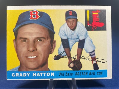1955 Topps Baseball Card Grady Hatton #131 Boston Red Sox | eBay