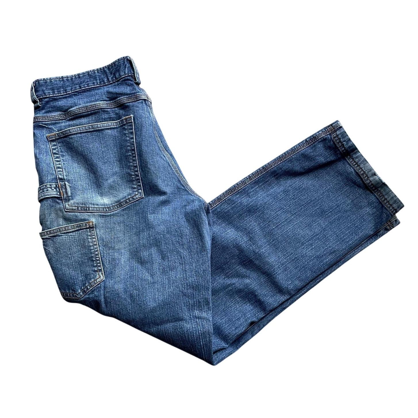 y2k denim cargo jeans utility streetwear work pants |… - Gem