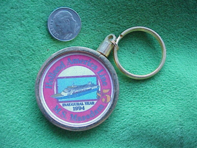VTG 1994 Key Chain Holland America Cruise Line MAASDAM Inaugural Ship ...