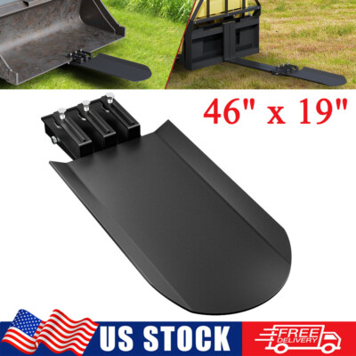 Clamp On Quick Spade 46" x 19" Attachment for Skid Steer Tractor Bucket ...