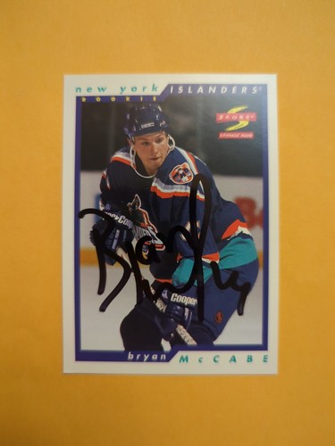 Bryan Mccabe Signed New York Islanders Card 1 | eBay