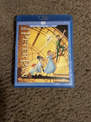 Disney Peter Pan (Blu-ray, DVD, 2013, 2-Disc Set, Diamond Edition) Very ...