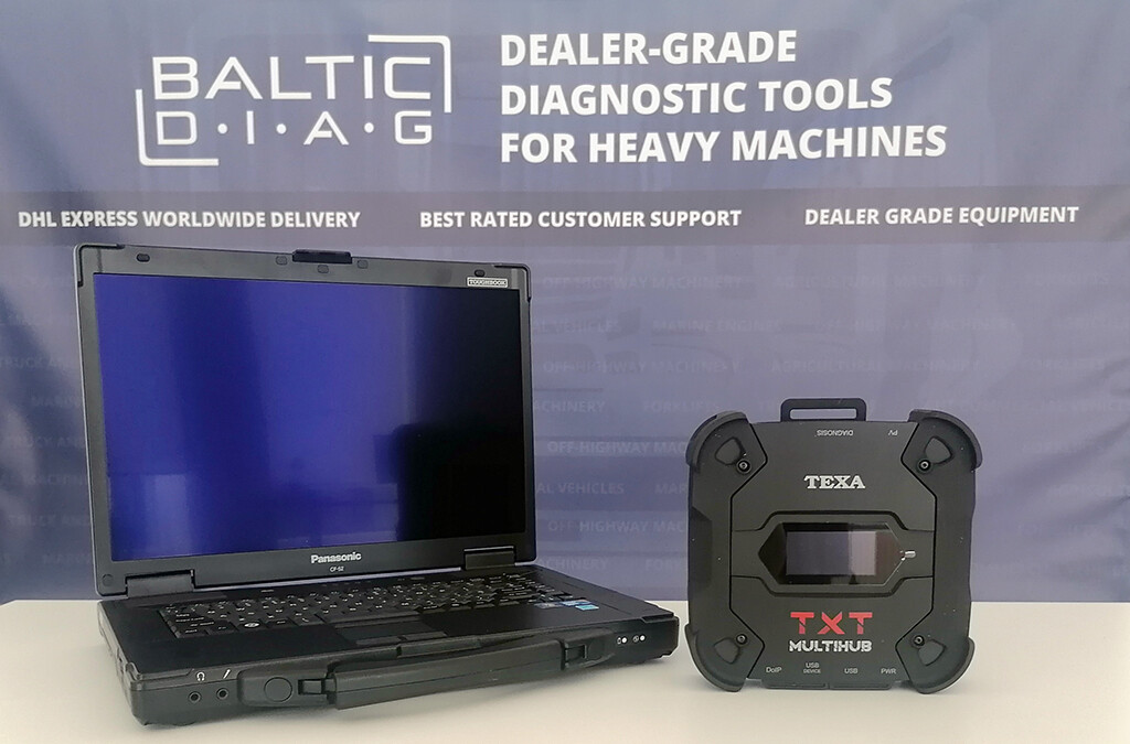 TEXA TRUCK TRAILER DIAGNOSTICS TOOL TXT SCANNER IDC5 WITH LAPTOP AND ...