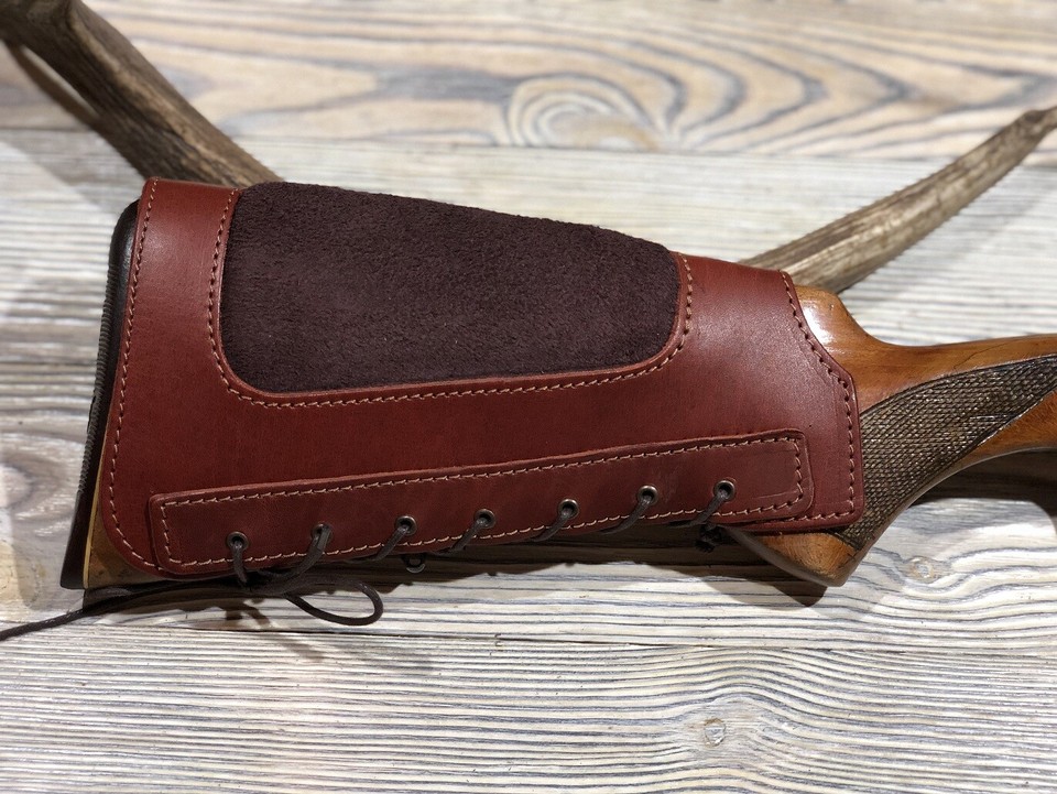 ButtStock Rifle Cartridge Holder Cover Cheek Rest - Straight Wood Stock ...