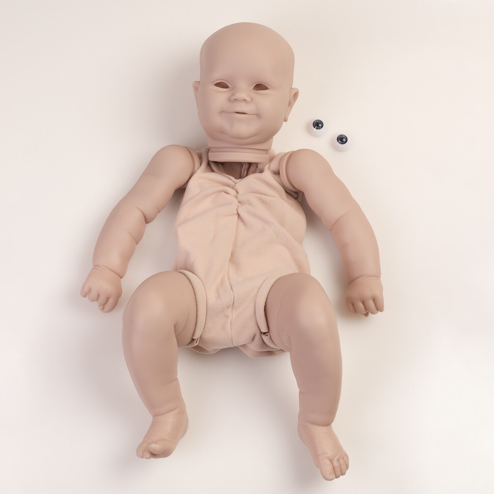Unpainted Reborn Baby Dolls Kit Maddie Vinyl Silicone Realistic Doll ...