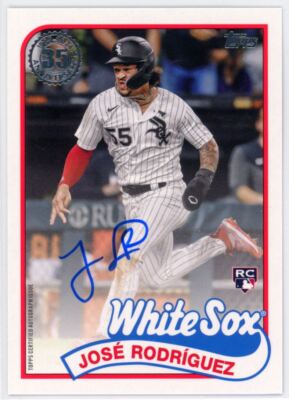 2024 Topps 1989 Baseball Autographs Jose Rodriguez RC Auto White Sox | eBay