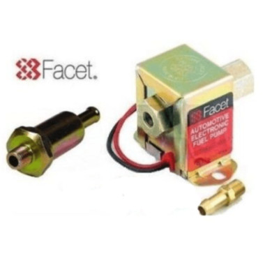 FACET 40105 SOLID STATE CUBE FUEL PUMP 3 - 4.5 PSI + 8mm HOSE UNION ...