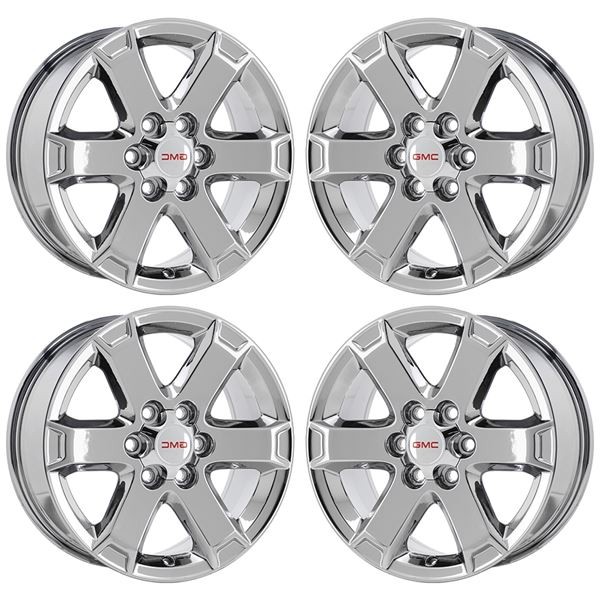 18" GMC ACADIA PVD BRIGHT CHROME-C WHEELS RIMS FACTORY OEM 7052 2009 ...
