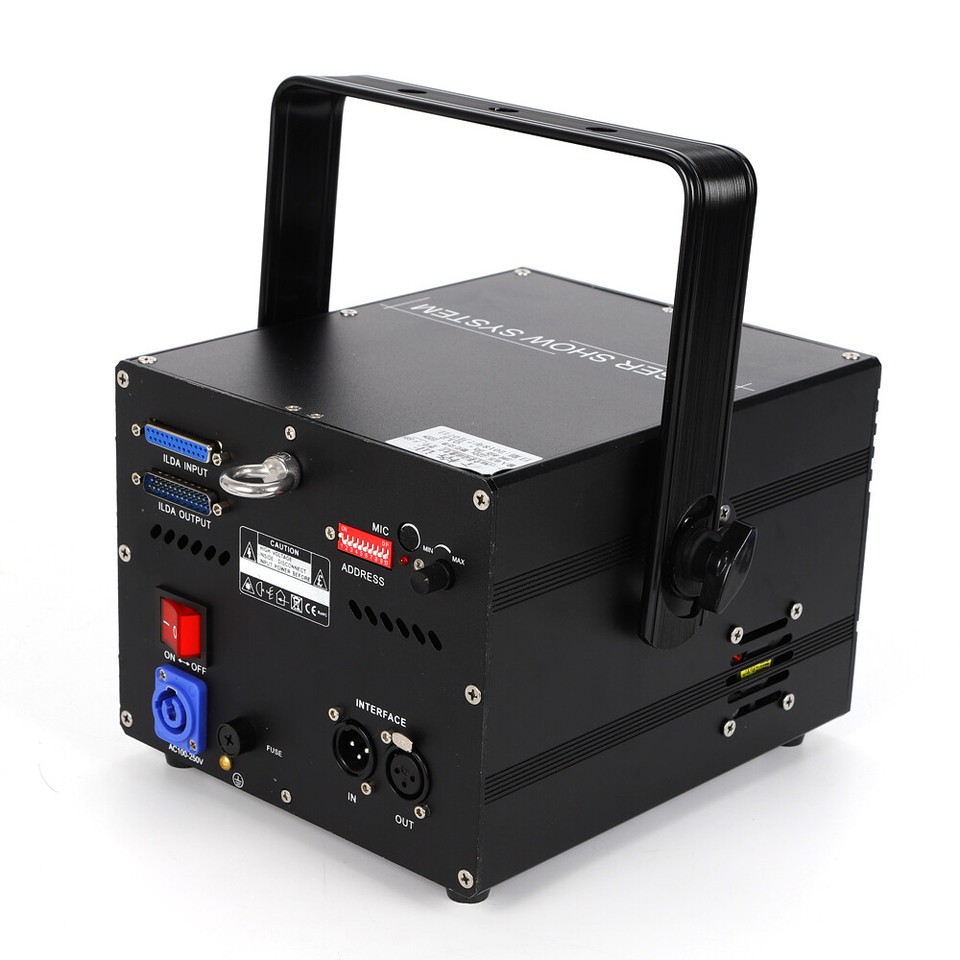 Full Color RGB Animation Scan Laser Projector ILDA DJ Disco Club Stage ...