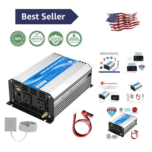 Aluminum Casing 600W Power Inverter ETL Listed for Safe Outdoor Power ...
