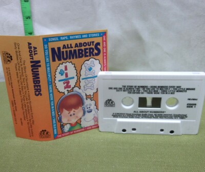 ALL ABOUT NUMBERS adding Mathematics Songs cassette tape 1991 rap Ten ...