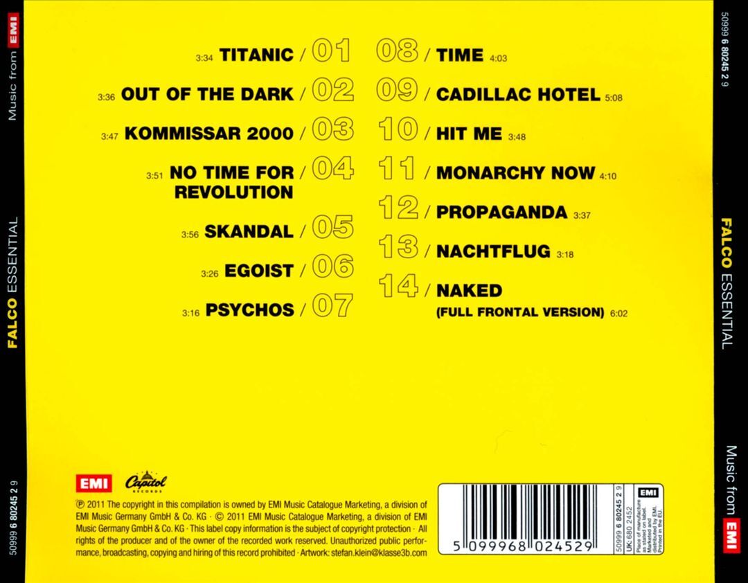 FALCO ESSENTIAL NEW CD 5099968024529| eBay