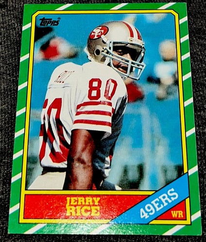 1986 Topps Jerry Rice Rookie Set-Break RC #161! Looks great! Nice ...