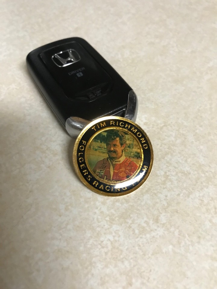 Tim Richmond #27 Sticker & Folgers Pin (rare) New old stock | eBay
