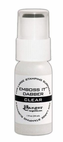 Ranger 4" Emboss It Clear Ink Pad with Dabber Refill Bottle, Ink Pad ...