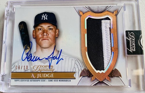 Aaron Judge 06/10 Patch Auto 2024 Topps Dynasty Baseball Card | eBay