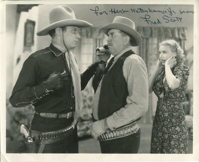 Fred Scott Autograph Western Actor In Old Montana & Singer Signed Photo ...